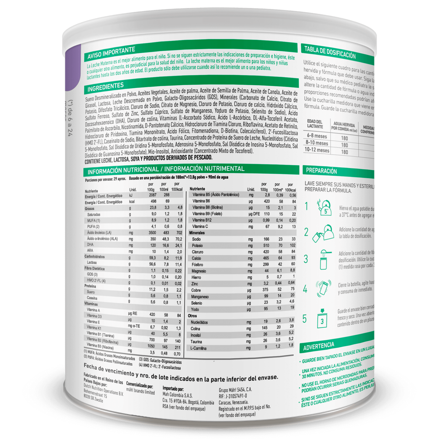 Fórmula Infantil máh! HMO+ a partir de 6 meeses – mah.com