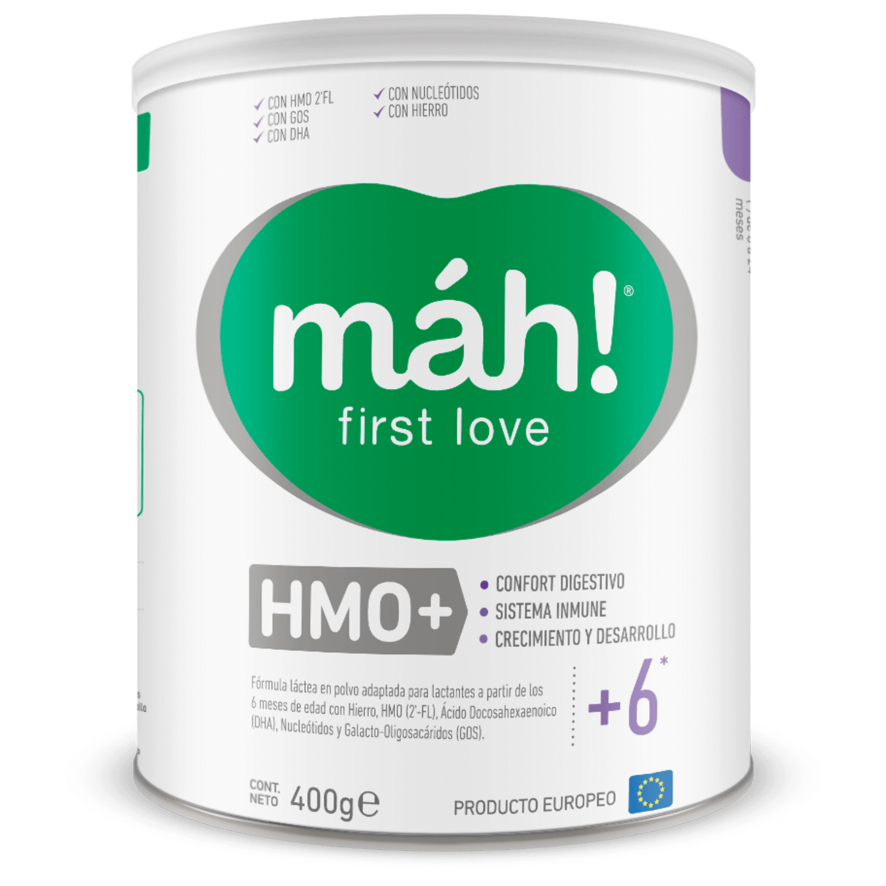 Fórmula Infantil máh! HMO+ a partir de 6 meeses – mah.com